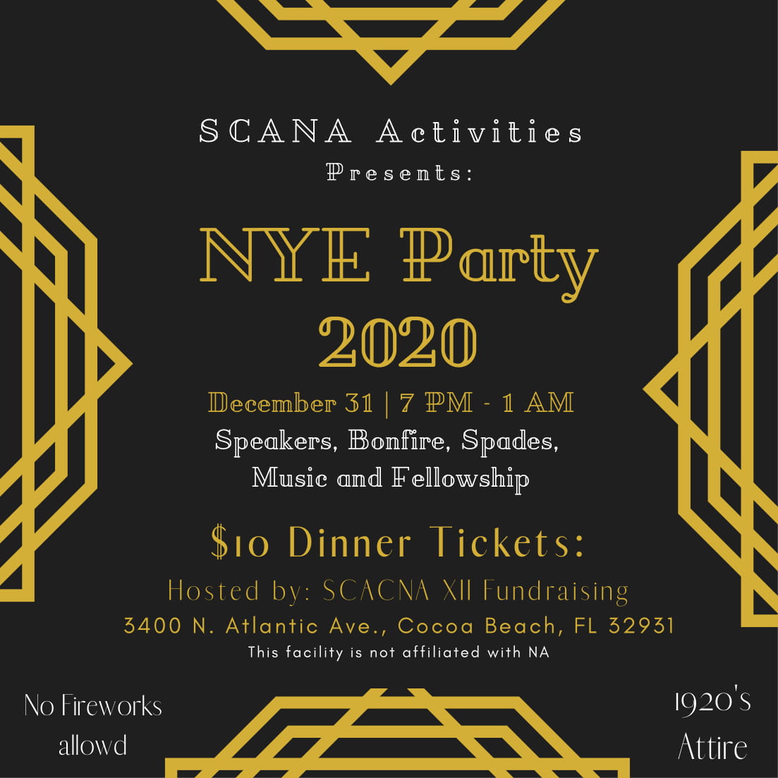 Narcotics Anonymous | Brevard County Florida: New Years Eve Party